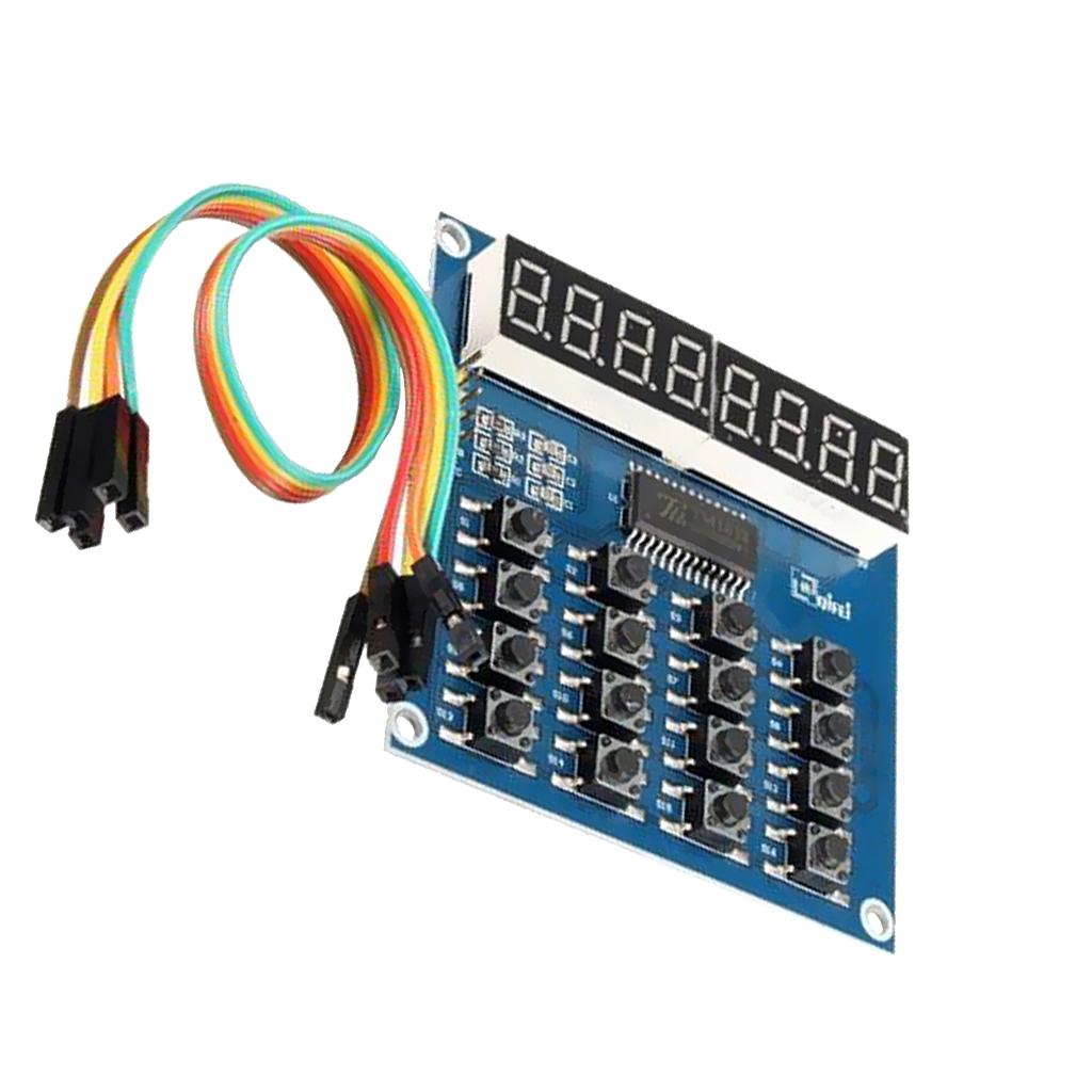 Buy Digital TM1638 8 Bits LED Keyboard Scan And Display Module Tube at ...