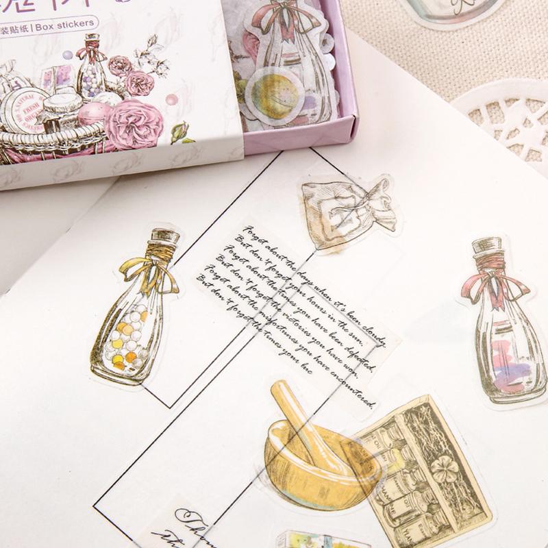 Buy 40PCS/Pack Diary Sticker Kit Planner Scrapbooking Stationery ...