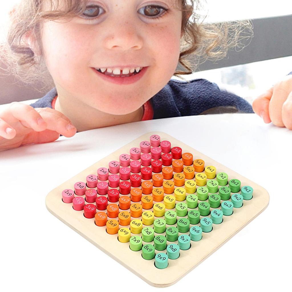 Buy 9x9 Multiplication Table Wooden Educational Math Toy for Kids at ...
