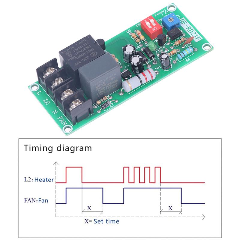 Acquista Adjustable Timer Control Relay Module Turn Off Delay Switch ...