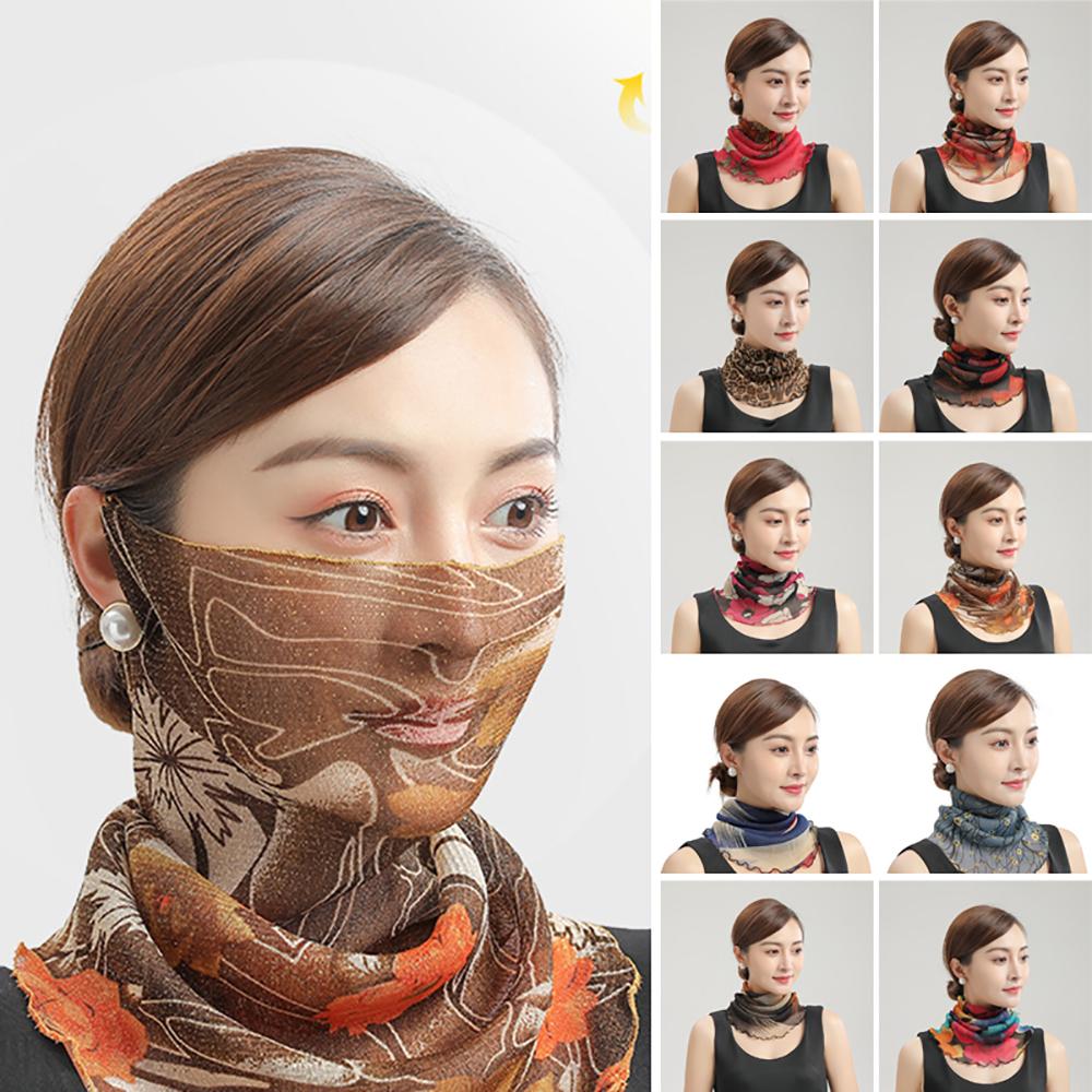 Buy 1/3pcs Outdoor Anti-UV Scarf Shawl Veil Face Neck Protection Cover ...