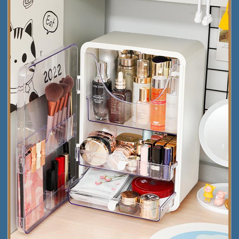 Cheap Cosmetics Storage Cabinet Desktop Finishing Dust-proof Skin Care ...