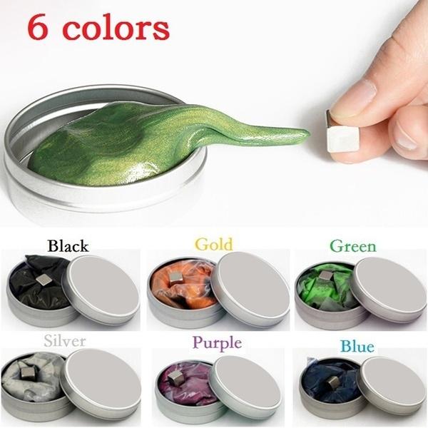 Buy 6 Styles New Magnetic Rubber Mud Plasticine Funny Putty Magneti ...