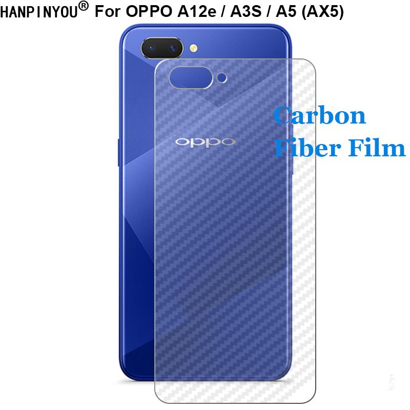 Buy For OPPO A12e / A3S / A5 (AX5) 6.2" 3D Transparent Carbon Fiber ...
