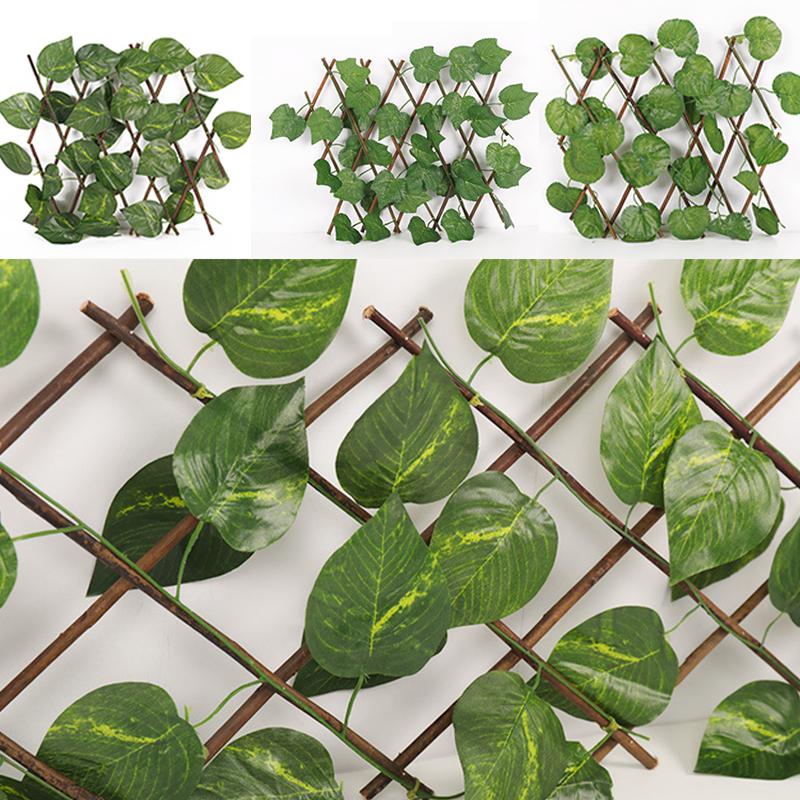 Buy Outdoor Simulation Plant Telescopic Fence Expanding Trellis Fence ...