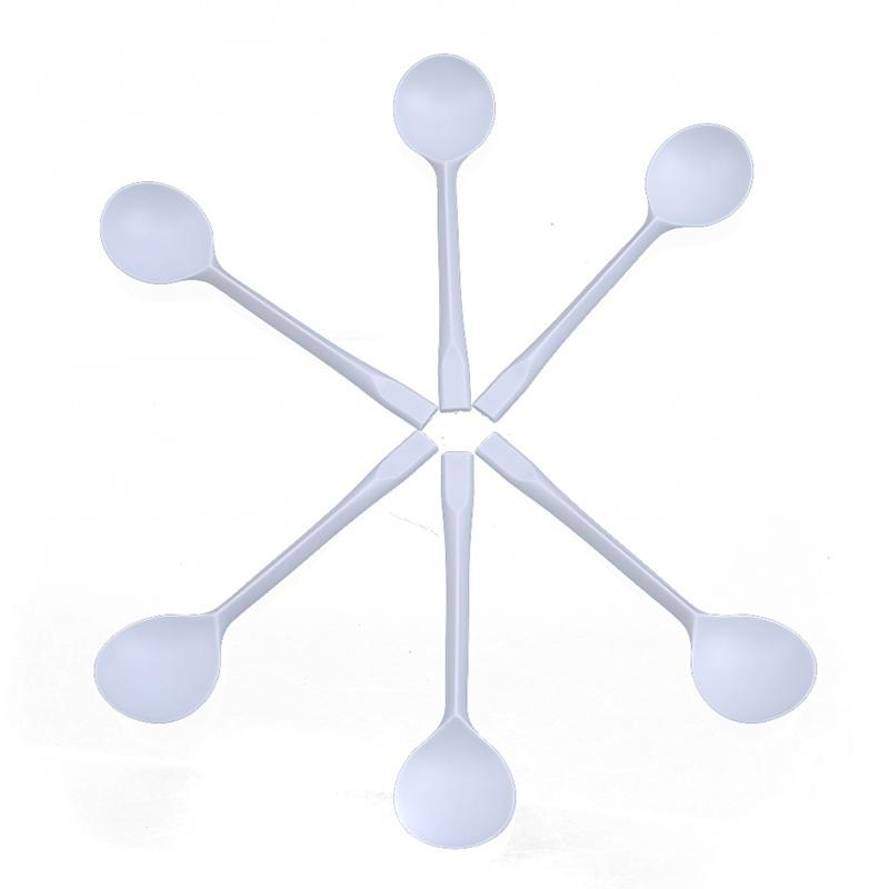 Buy Thick Plastic Disposable Spoons Buns Yogurt Fast Food Baking ...