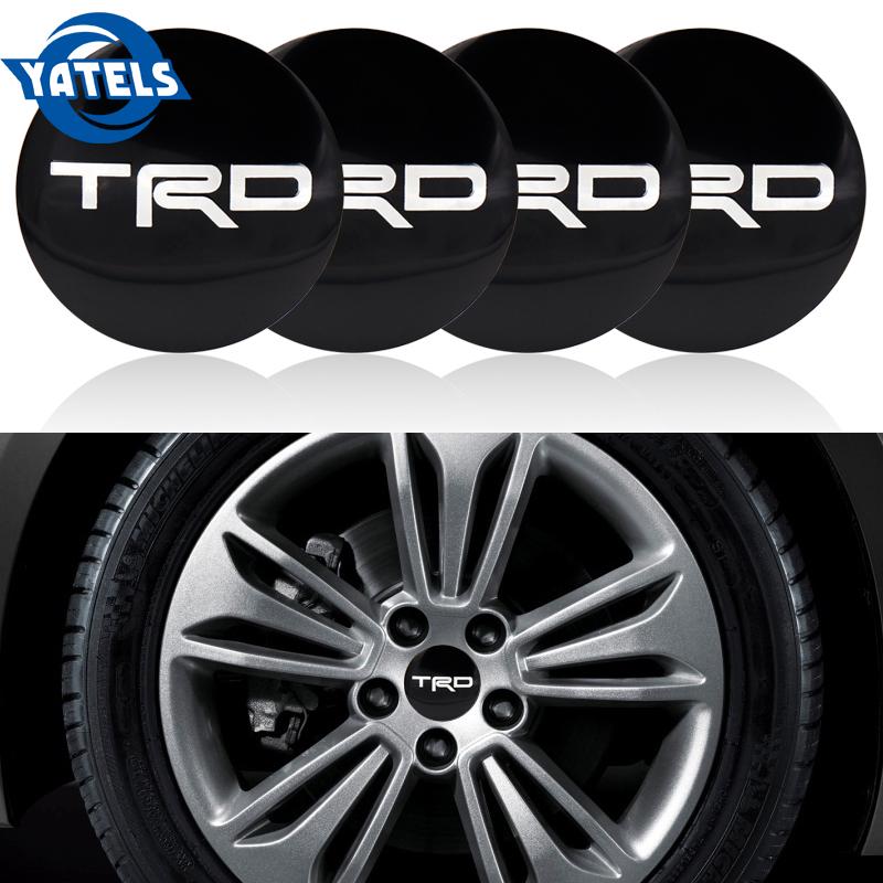 4pcs Toyota TRD Car Wheel Center Hub Cap Badge Emblem Wheel Dust-proof ...