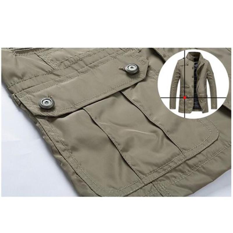 Buy Men's Business Casual Jacket Long Windbreaker Men's Fashion Long ...