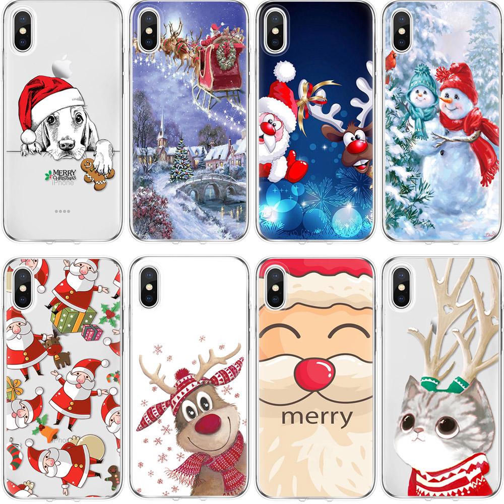 Buy Santa Claus Elk Christmas Phone Case for Xiaomi Redmi Samsung ...