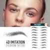 4D Eyebrow Tattoo Sticker Hair-Like False Eyebrows Waterproof Long ...