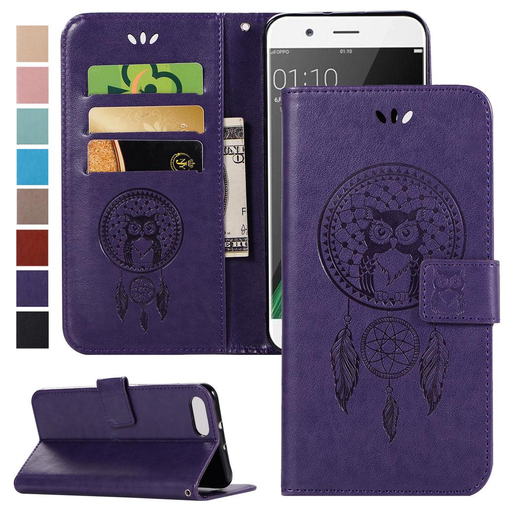Buy Owl Dreamcatcher Embossing Magnetic Premium PU Leather Wallet Case ...