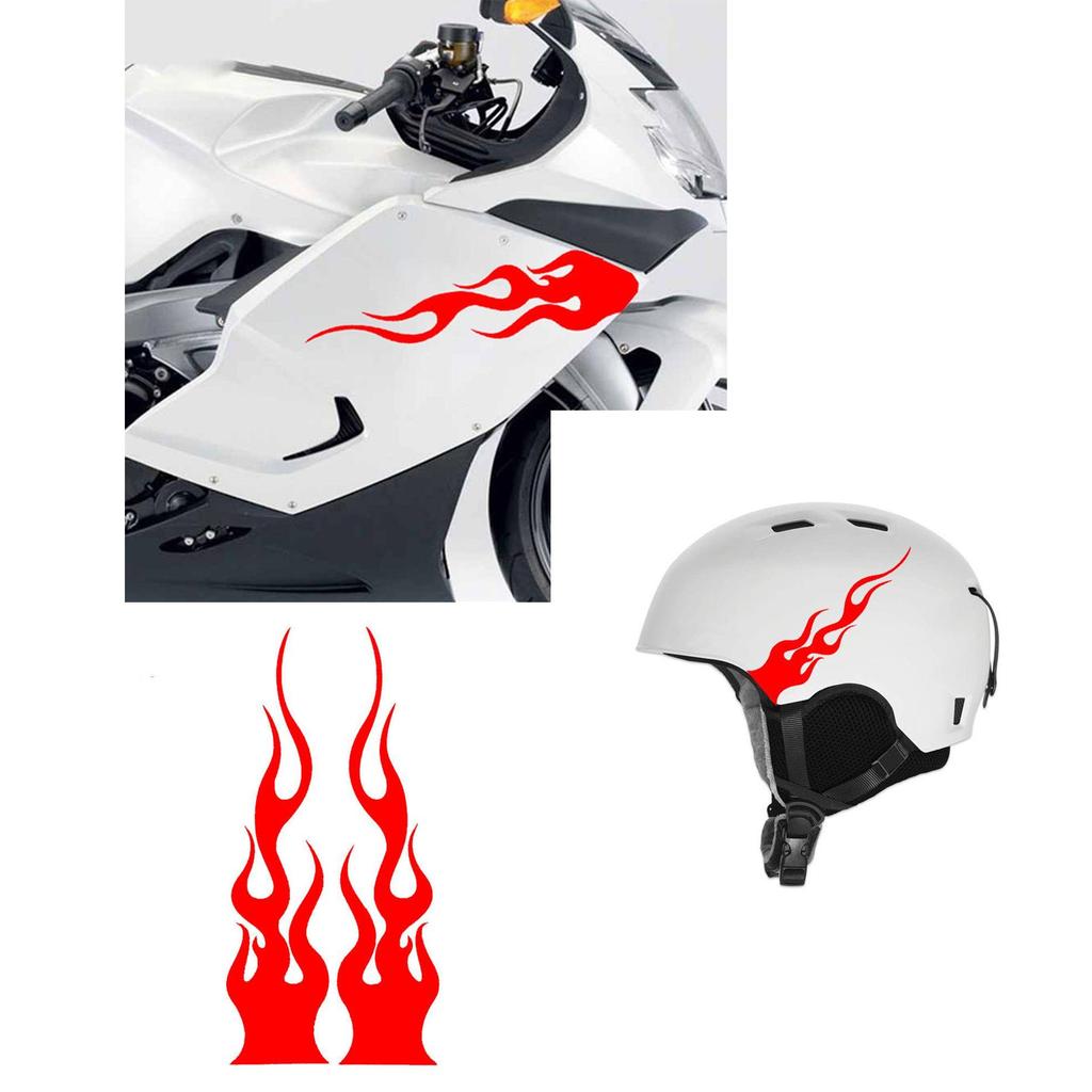 Buy Helmet Flame Scratch Sticker Automobiles New Waterproof Creative ...