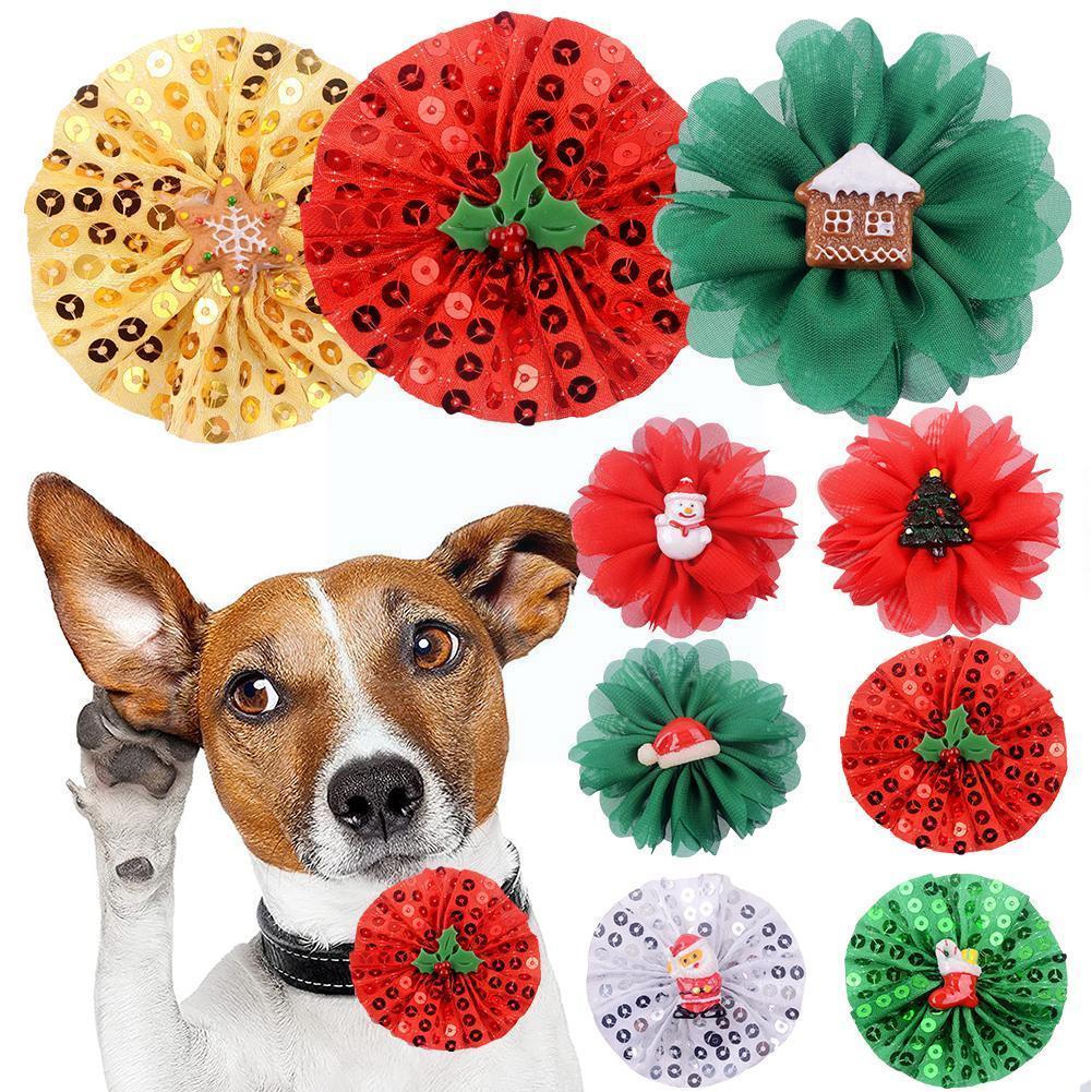 Buy Christmas Pet Supplies Pet Dog Collar Accessories Slidable Pet Dog ...