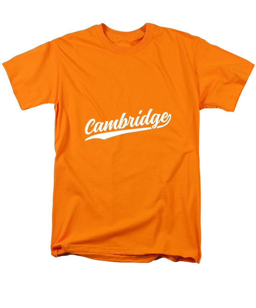 Buy Men Premium Cotton cambridge england cursive Print Tees Funny ...