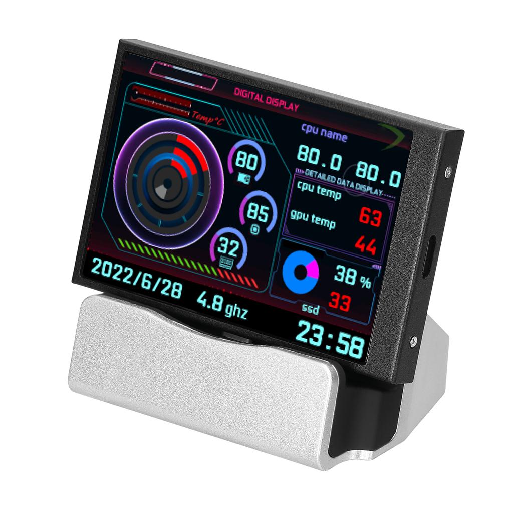 Buy Computer Monitor For Mini ITX Case 3.5 Inch IPS TYPE-C Secondary ...