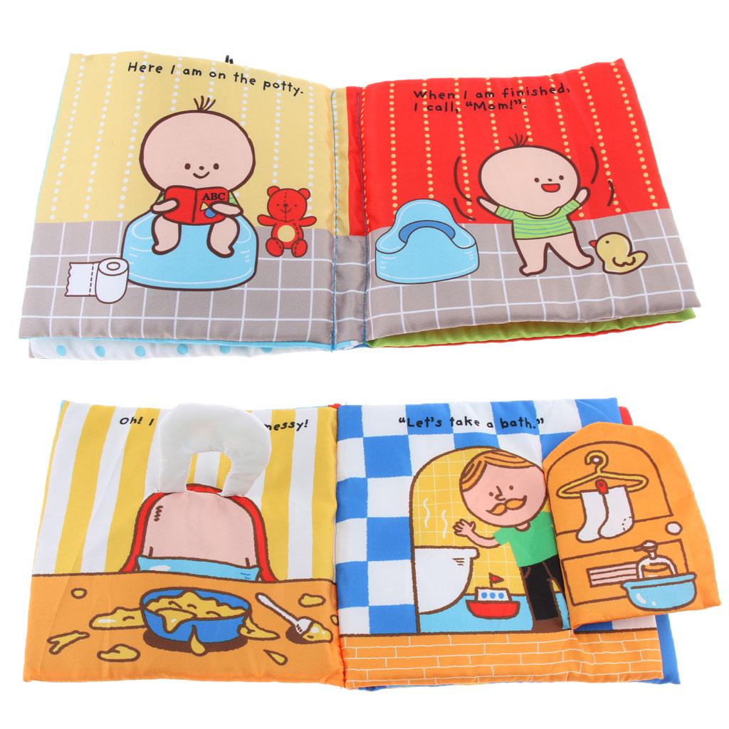 Buy Soft Fabric Cloth Book for Baby Toddlers Early Educational Toy ...