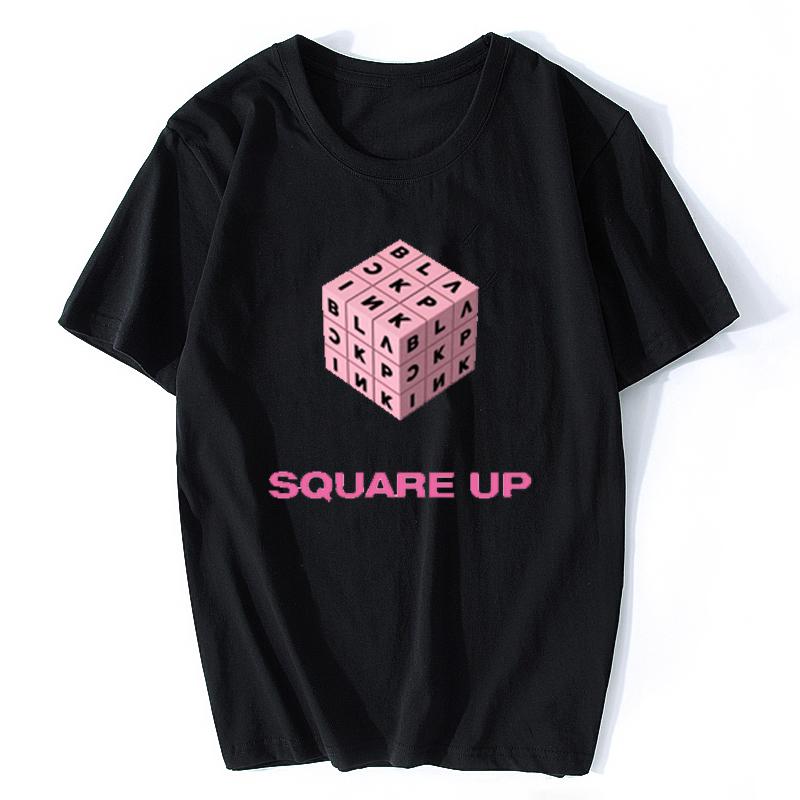 Kpop Blackpink Album Square Up Cover Same Printing O Neck T Shirt ...