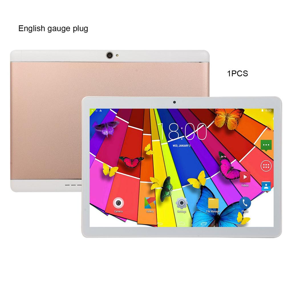KT107 Yuvarlak Delik tablet 10.1 inç Android 8.10 Tablet 8G + 64G Pembe ...