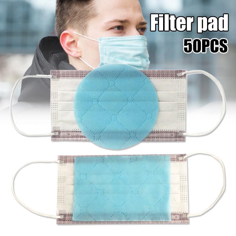 Buy 50Pcs/Box Disposable 3 Layers Non-Woven Mask Filters Anti-Dust ...