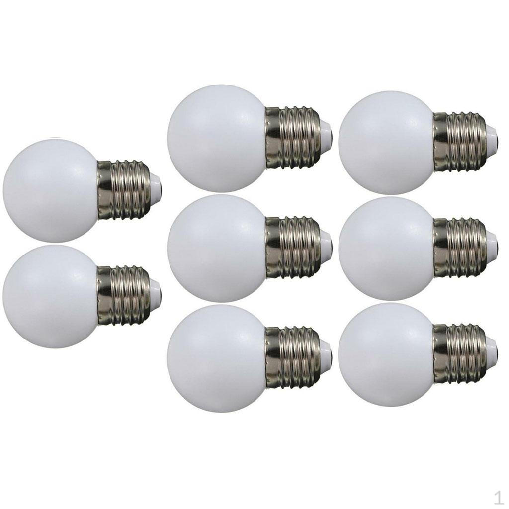 Buy 220V E27 1W Energy Saving LED Ball Light Bulb Globe Lamp White at ...