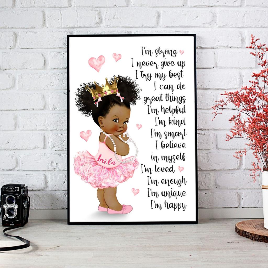 Black Woman Art Black Girl Poster Black Art Black Wall Art Black Girl ...