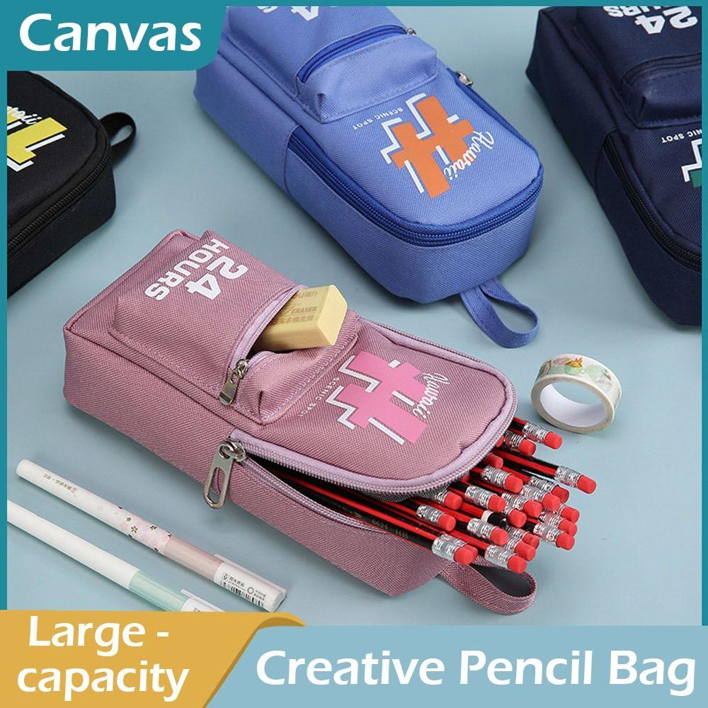 Buy Large-capacity Schoolbag Pencil Bag Student Stationery Bag Creative ...