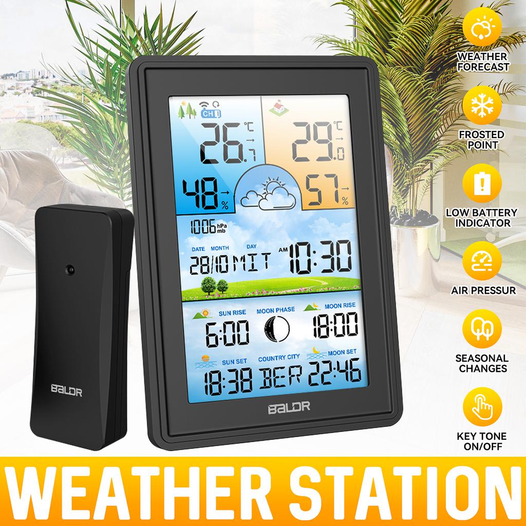 Buy Wireless Weather Station Vertical Screen Thermohygrometer Weather ...