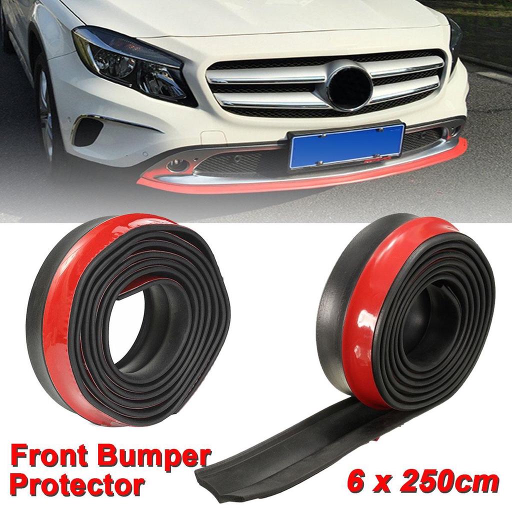 Buy Universal Black Car Front Bumper Lip Splitter Spoiler Lip Skirt ...