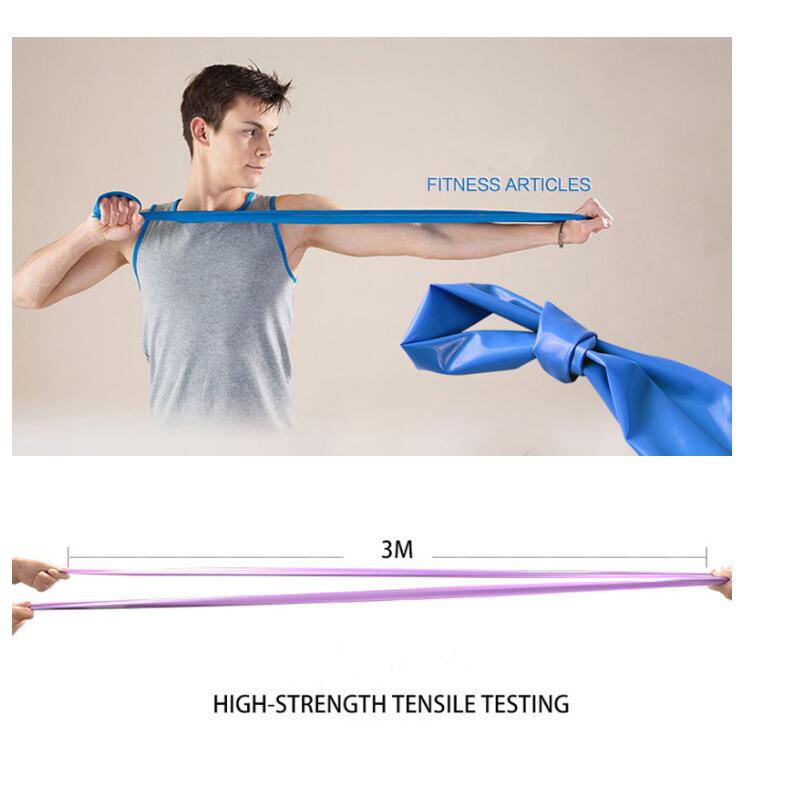 Buy 5 Colors Yoga Resistance Rubber Bands Indoor Outdoor Fitness ...