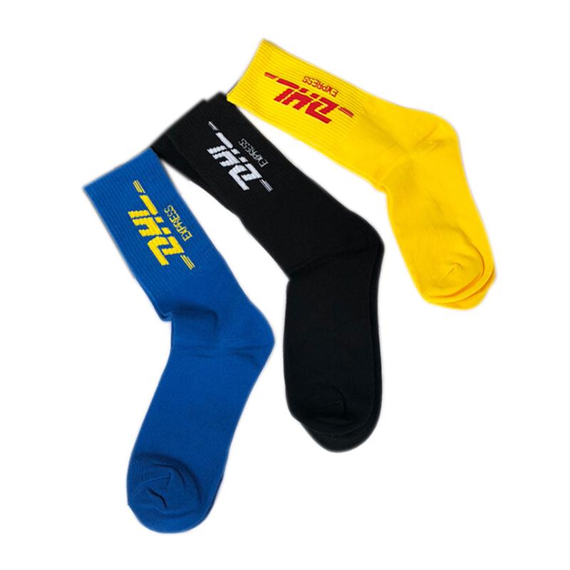 1 Pair Men Women Cotton Socks Street Dhl Personality Skateboard Socks ...
