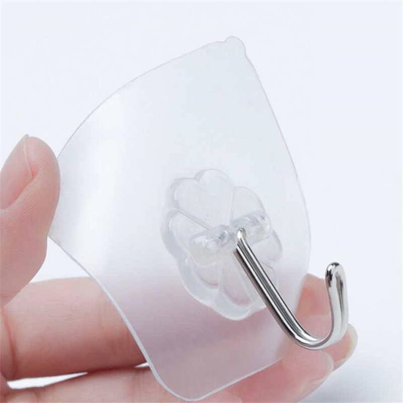 Buy Door Hook Adhesive Wall Hooks Transparent Anti-skid Traceless Heavy ...