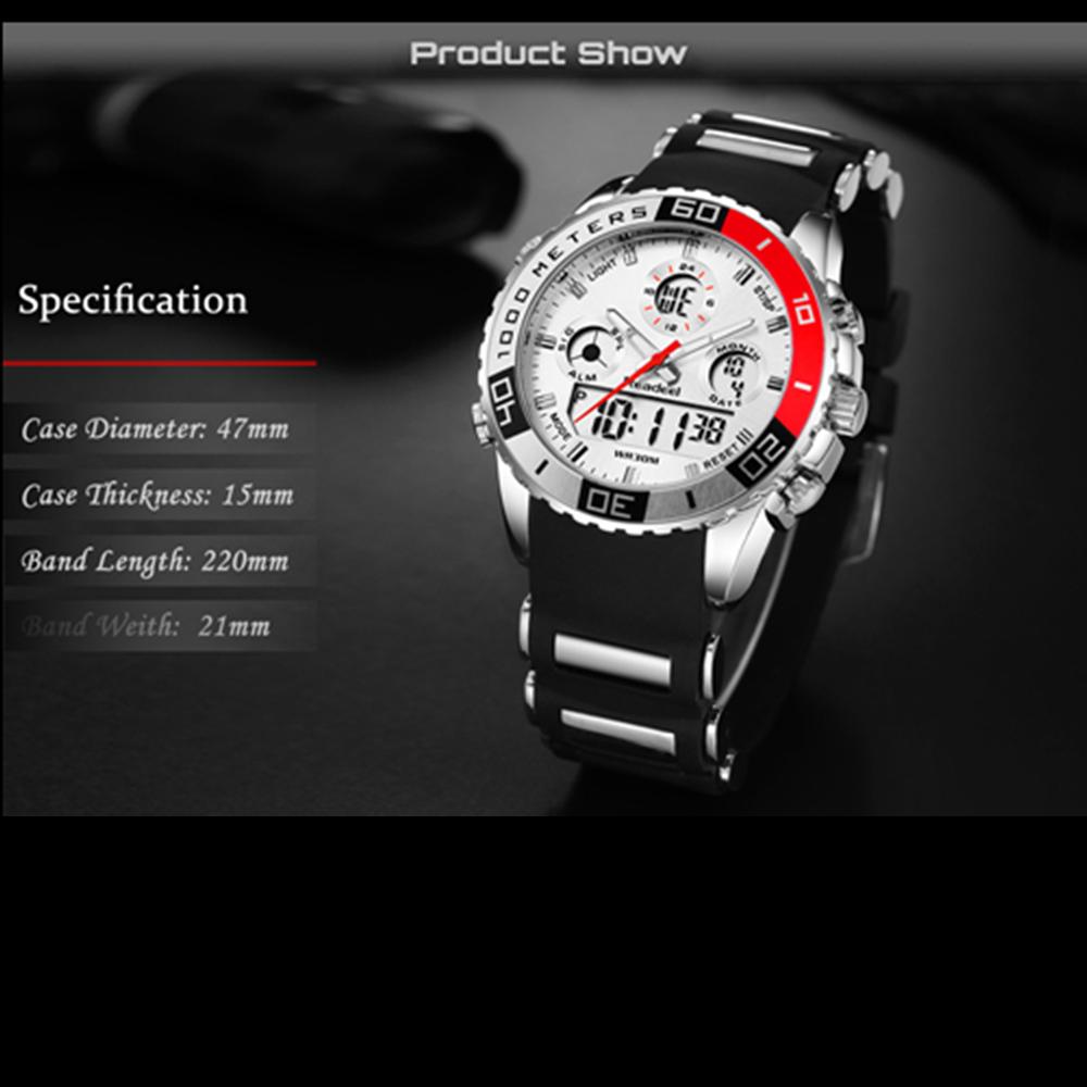 Satın alın Men Sports Watches 2 Time Zone Man Fashion Watch Rubber ...