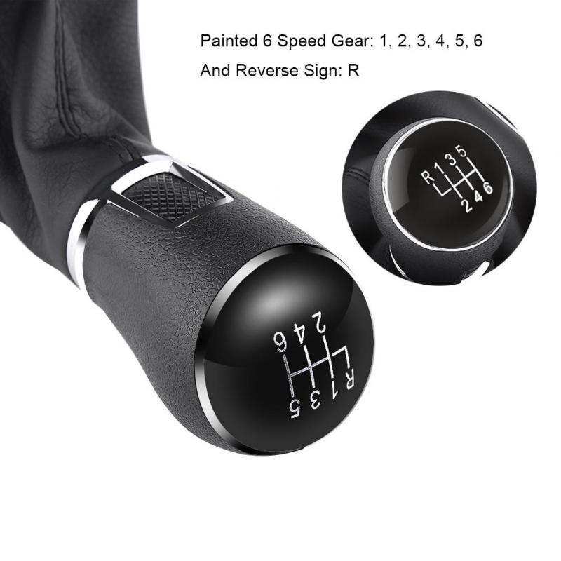 Buy 6 Speed Car Gear Shift Knob Stick Gaiter Boot Frame Kit For VW ...