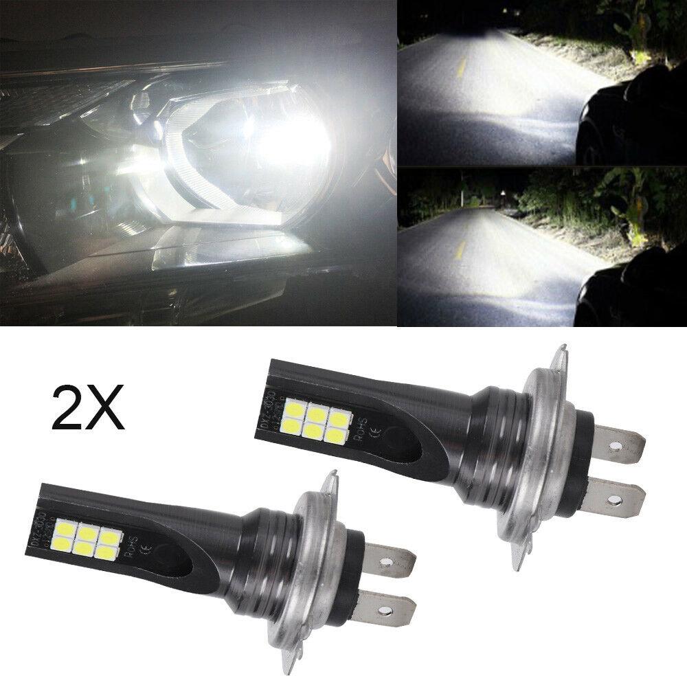 Buy 2pcs H7 Car LED Fog Lights Headlight Bulbs Kit 6000k HID Decoder ...