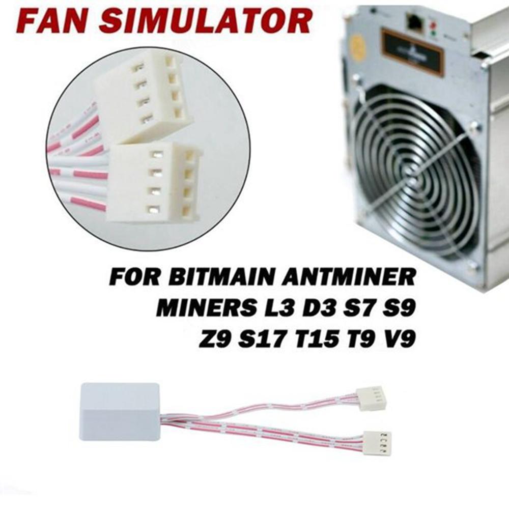 Buy 2Pcs Miner Fan Simulator Dummy Fan Simulator for Bitmain Antminer Miners Mining L3 D3 S7 S9 ...