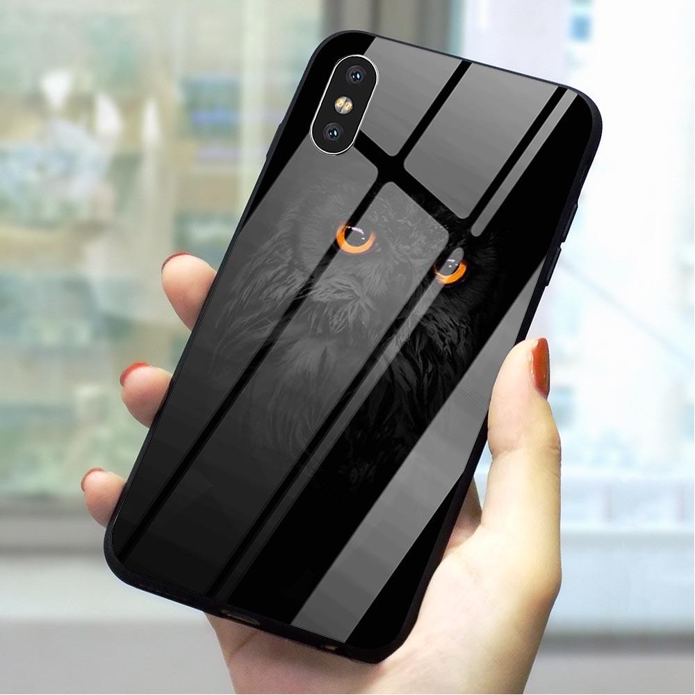 Cheap Animal Owl Pattern Glass Phone Case for Samsung S8 Note 8 9 10 S7 ...