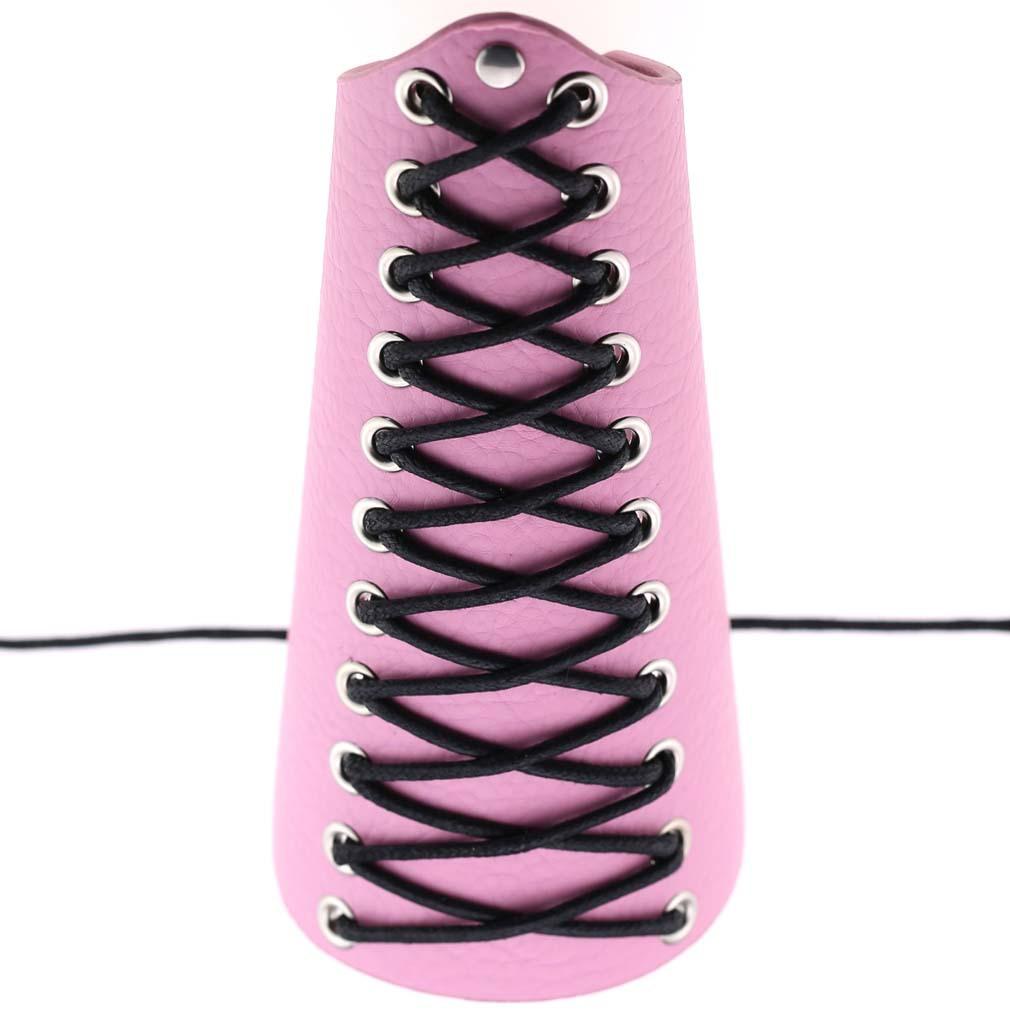 Buy Harajuku Punk Leather Wax Rope Wristband Cosplay Banding Hand Strap ...