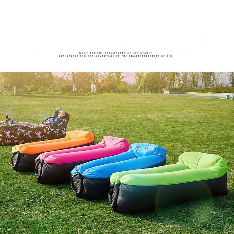 Buy Outdoor Lazy Inflatable Sofa Air Mattress Single Recliner Portable ...