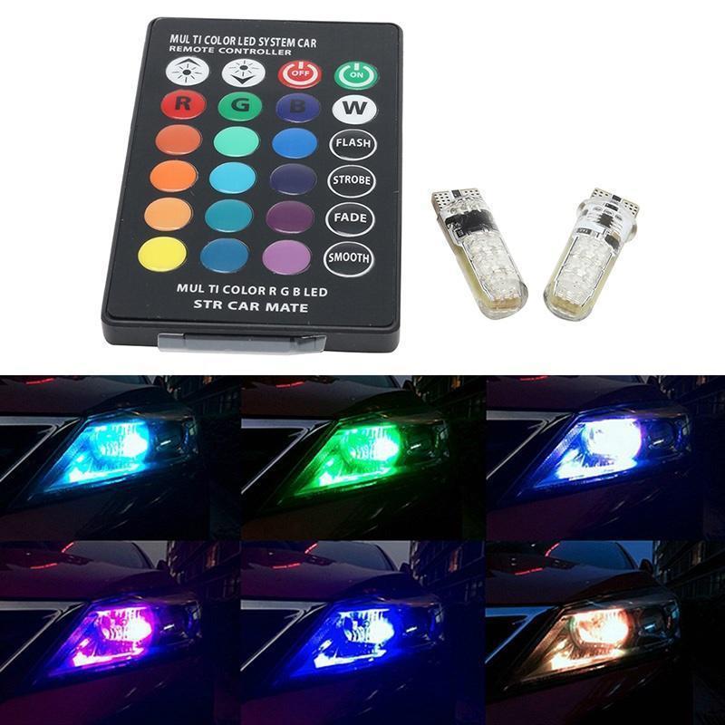 Remote Controller LED Flash 6 Colorful RGB Wedge Light 5050-6SMD ...