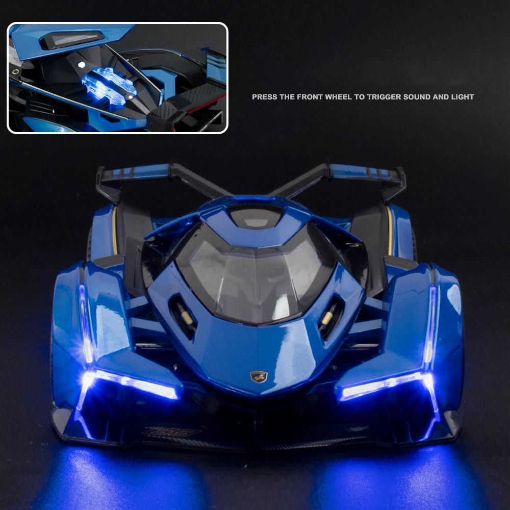 Cheap 1:22 Scale Lambos Vision Gran Turismo V12 GT Simulation Sprot Car ...