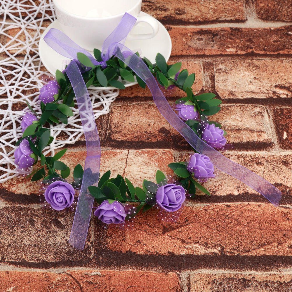 Buy Wedding Bridesmaid Boho Floral Flower Festival Forehead Headband ...