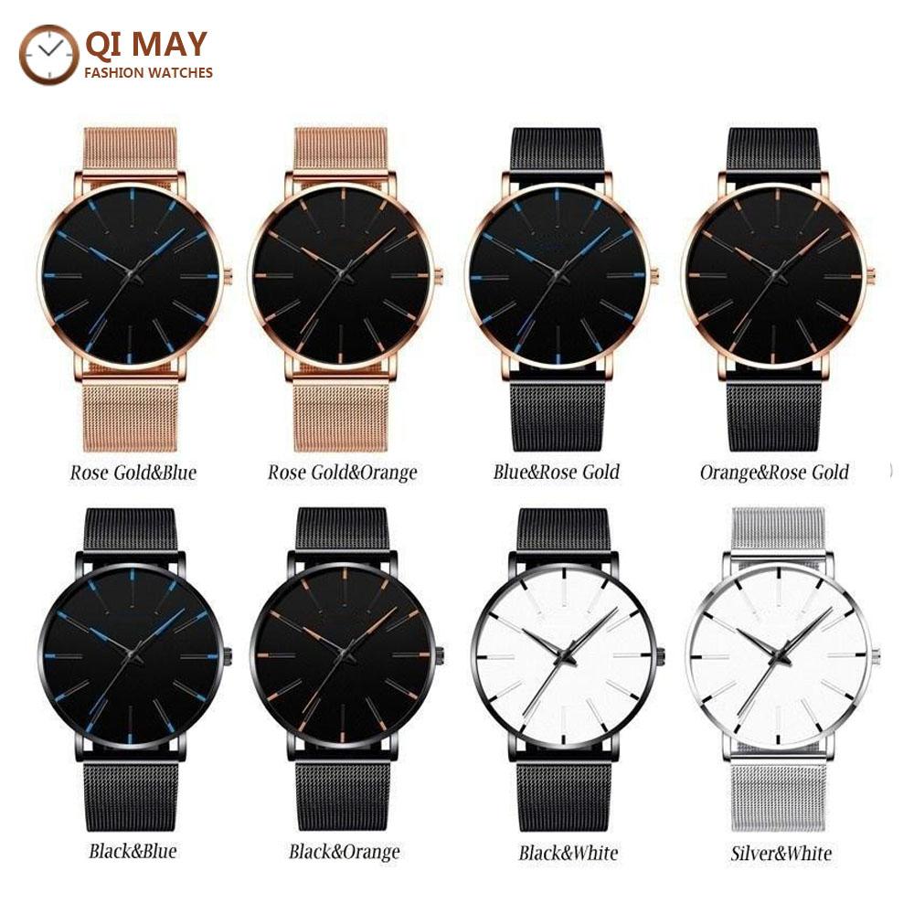 Buy Fashion Men Classic Business Watches Casual Quartz Wristwatches ...