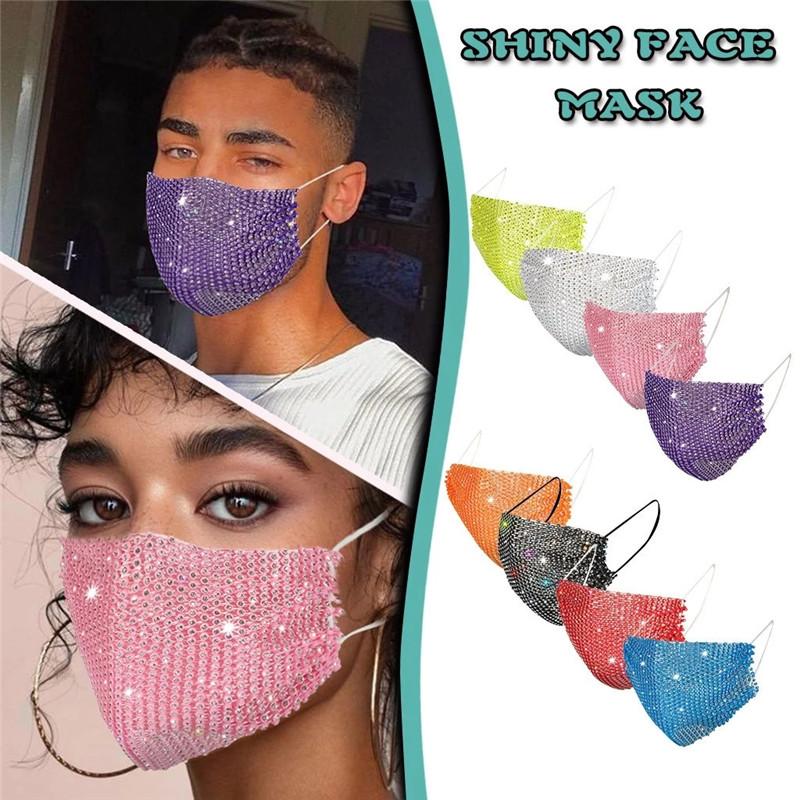 Buy Night Club Party Dance Adult Masks Glitter Crystal Rhinestone Mouth ...