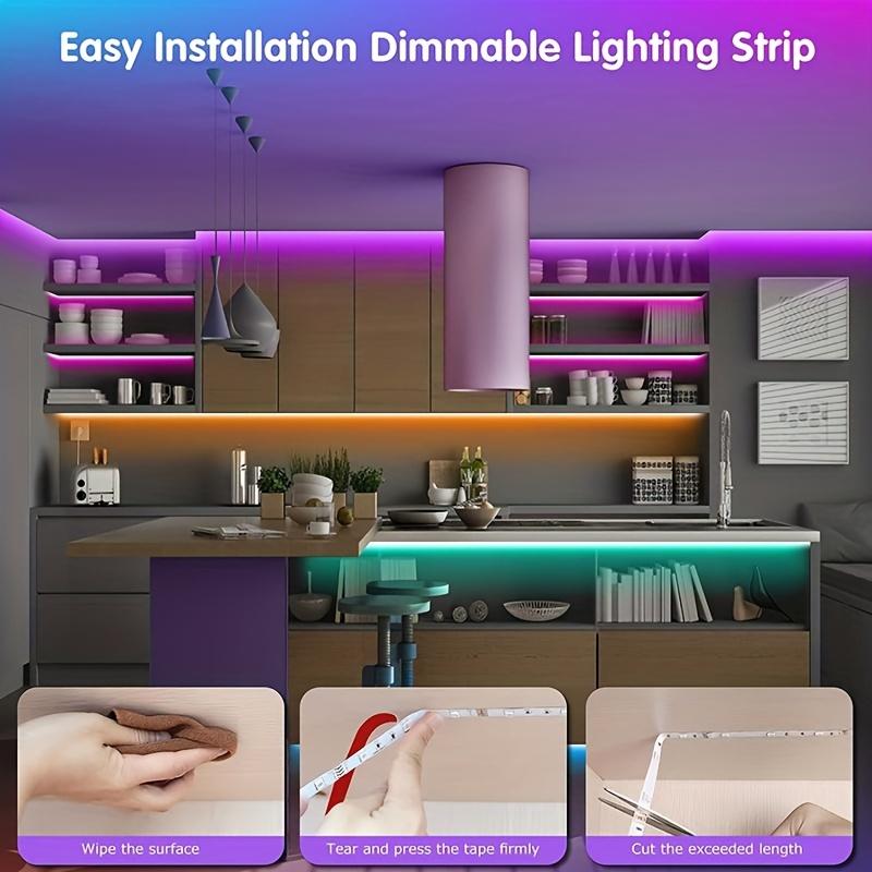 Cheap 65.6Ft/32.8Ft LED Strip Lights: Transform Your Living Room Into A ...