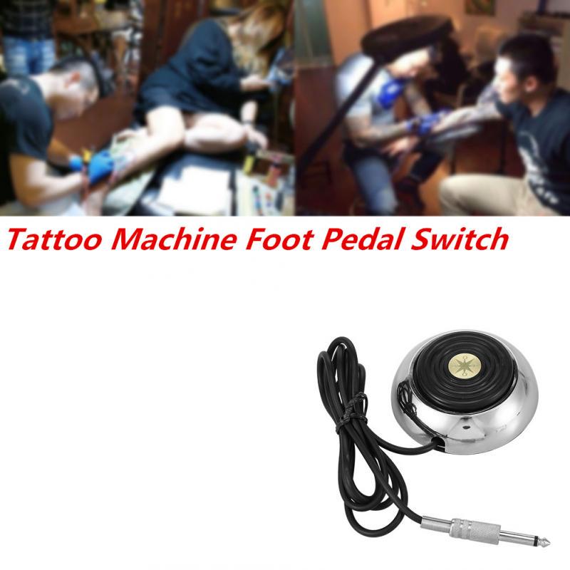 Buy Stainless Steel Round Tattoo Foot Pedal Switch Tattoo Machine Power ...