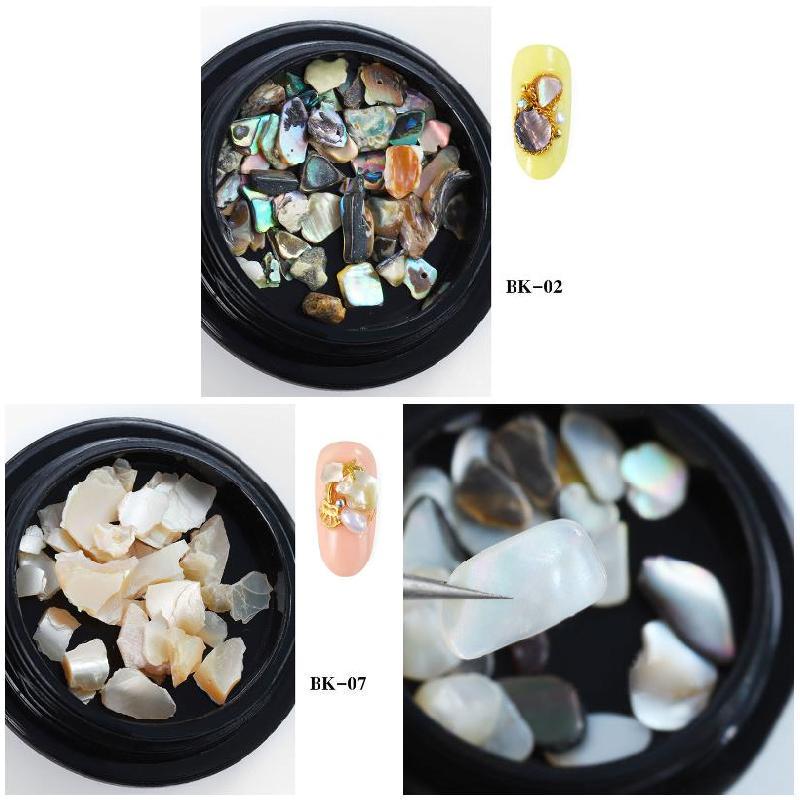 Buy Nail Shells Decorations Sequins 1 Art Accessories Manicure for ...