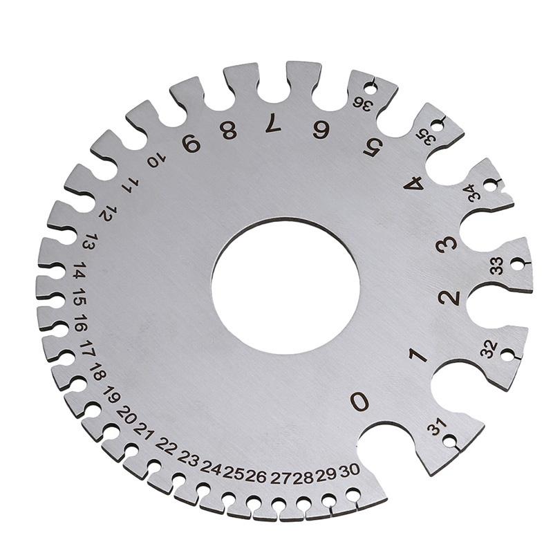 Buy Metal Round SWG Wire Thickness Measurer Tester Ruler Gauge Diameter ...