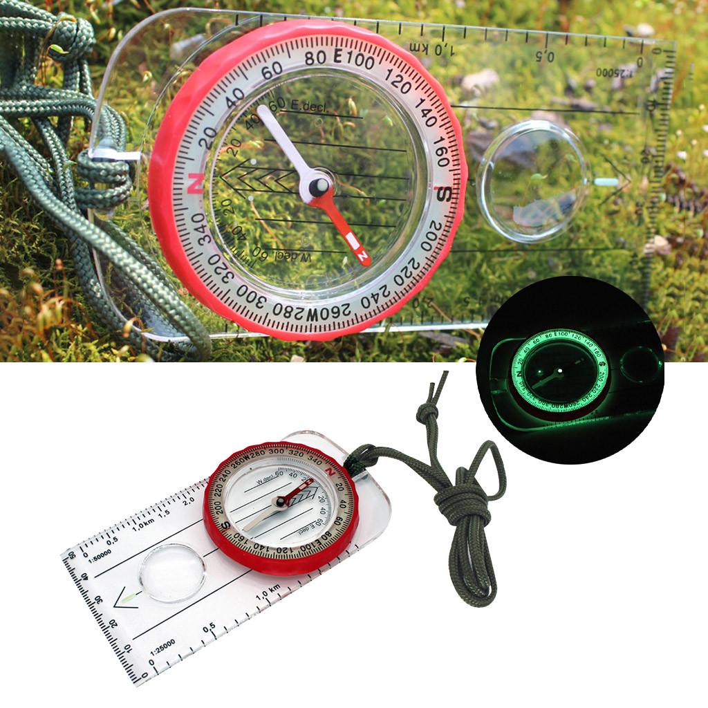 Buy [BA] Outdoor Portable Hiking Camping Ruler Map Magnifier Liquid ...