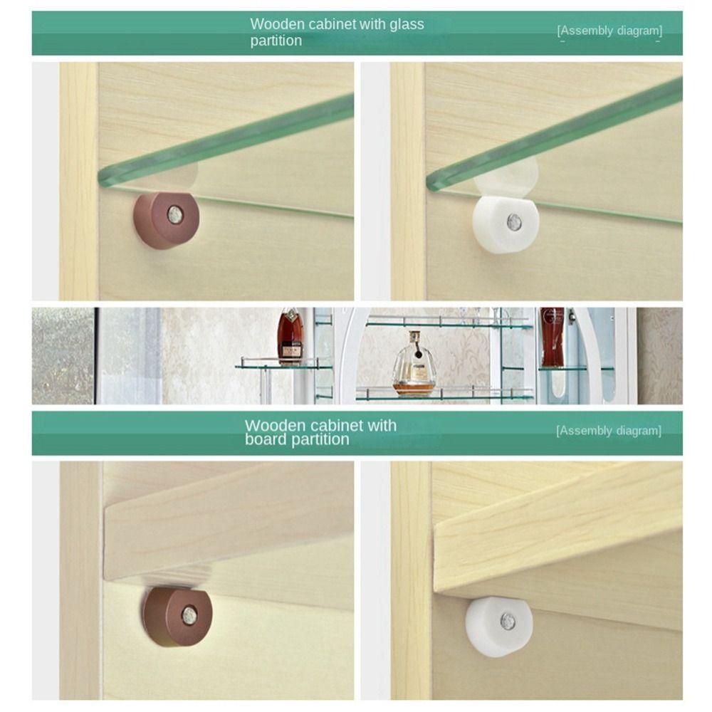 20 Pcs Metal Pin Plate Support Shelves Stand Cabinet Hold New Shelf ...