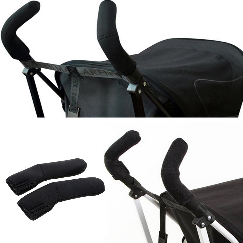 Buy 2pcs Stretchy Pushchair Stroller Handle Covers Pram Bar Bumble Grip ...